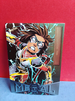 2021 Marvel Metal Universe Spider Man Ms Marvel Base set n°59 Upper ...