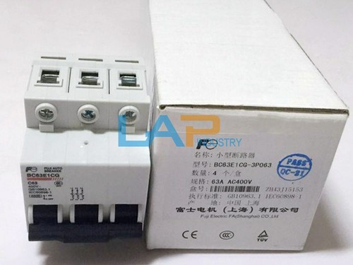 QTY:1 NEW FOR FUJI Miniature circuit breaker air switch BC63E1CG-3P063 ...