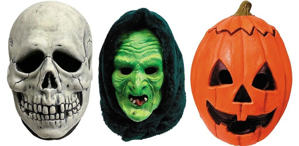 Halloween lll Season Of The Witch Pumpkin Skull GET ALL 3 Latex Deluxe ...