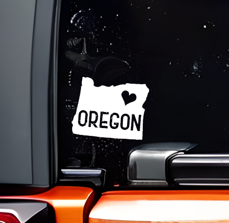 Oregon State Vinyl Decal for Car, Truck, or Window - Custom Sizes ...