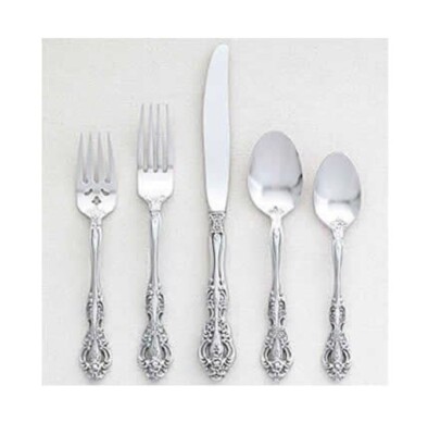 NEW Oneida Heirloom Michelangelo 5 Piece Place Setting Stainless 18/10 ...