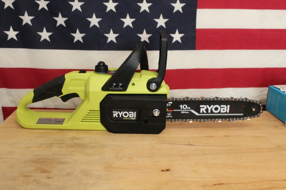 AS-IS Ryobi ONE+ P2502 18V 10 in. Brushless Cordless Chainsaw (TOOL ...