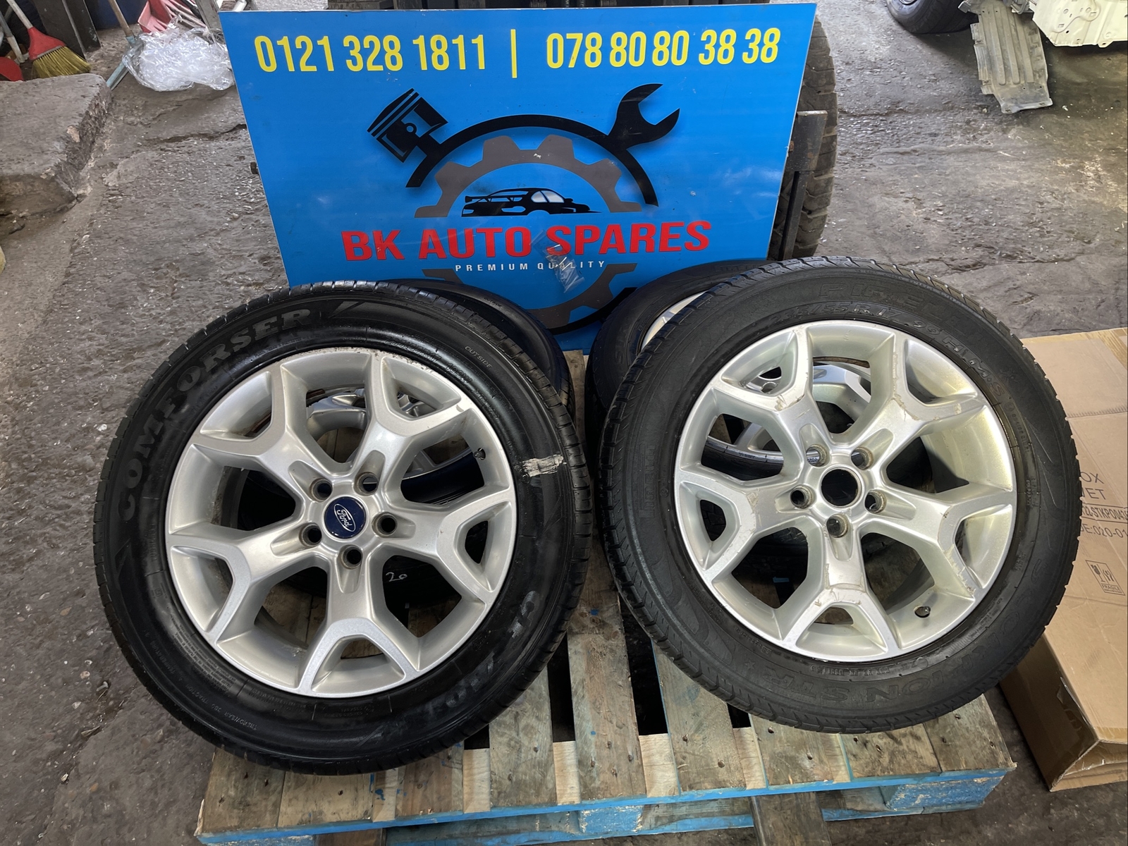 FORD KUGA MK1 ALLOY WHEELS WITH TYRES PDC 5x10 235/55/17 | eBay UK