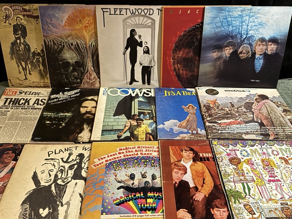 15 LP Sleeve Lot - Classic Rock - 60’s & 70’s - Free Shipping ...