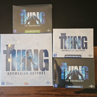 THE THING THE BOARDGAME Norwegian Outpost expansion Alien Human ...