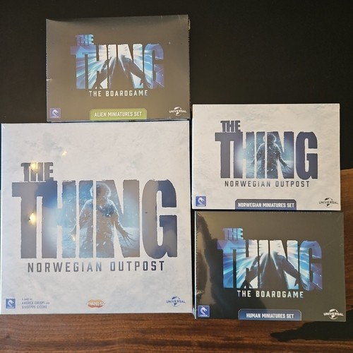 THE THING THE BOARDGAME Norwegian Outpost expansion Alien Human ...