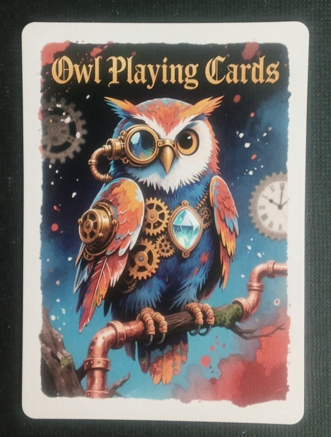 Steampunk Owl Playing Card 10 Diamonds | eBay