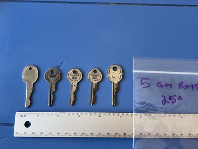5 Vintage General Motors GM Used Car Keys | eBay