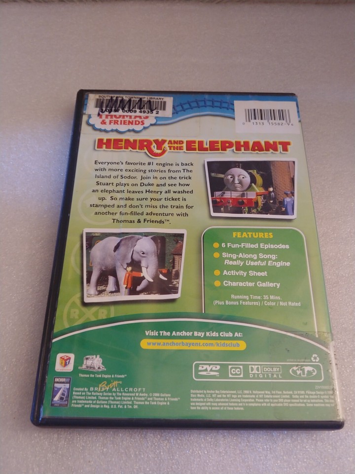 Thomas & Friends - Henry and the Elephant (DVD, 2008) VERY GOOD. B50 ...