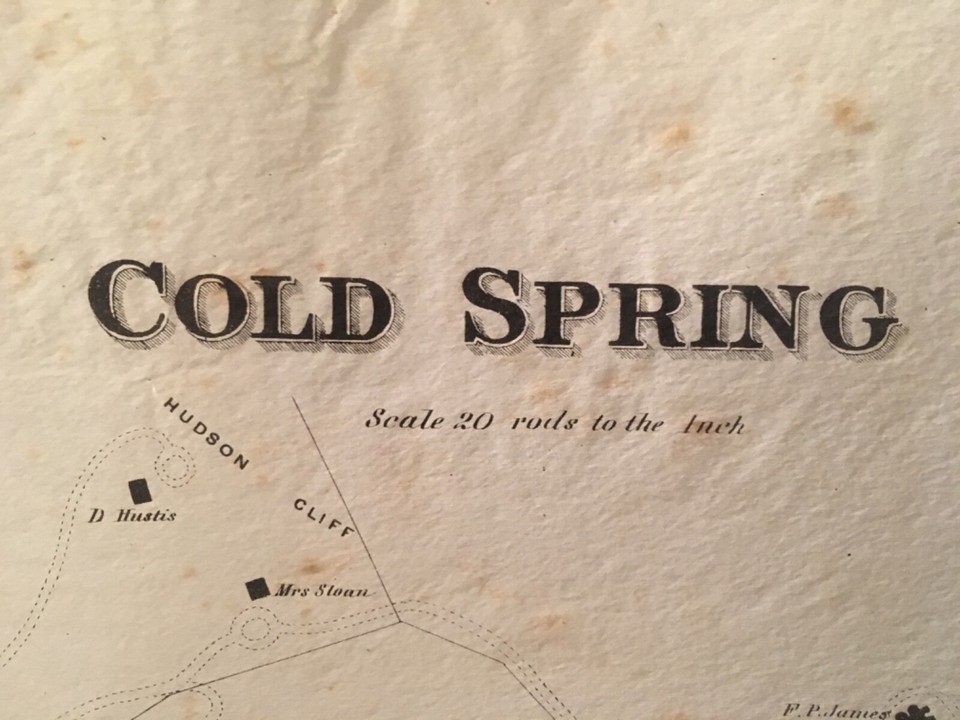 Cold Spring 1867 Steel Engraved Map by F.W. Beers | eBay
