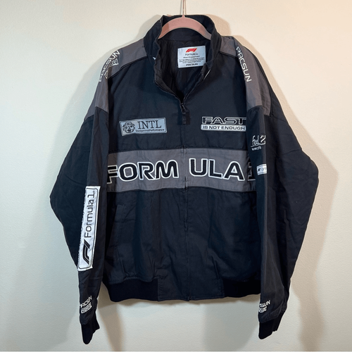 PacSun Formula 1 Black Racing Jacket F1 XL NWT | eBay