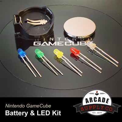 GameCube Battery Mod + Color Power LED Kit | eBay
