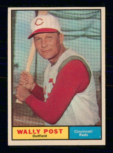 1961 TOPPS BASEBALL # 378 WALLY POST INV J8566 | eBay