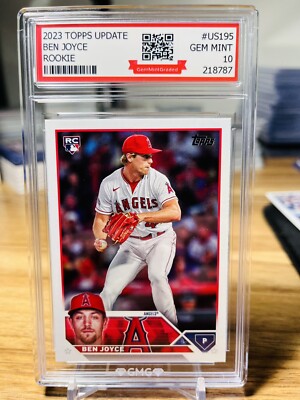 2023 Topps Update Ben Joyce Rookie GMG Graded 10 Gem Mint 💎 RC | eBay
