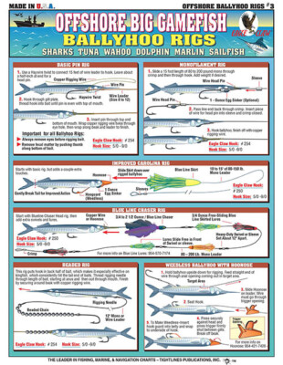 Bait Rigging Chart 3 - Ballyhoo Rigs 738875000039| eBay