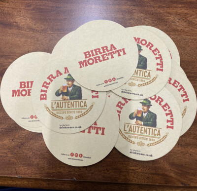 Brand New Birra Moretti Beer Mats x 10 | eBay UK