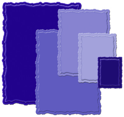 Spellbinders Nestabilities Dies Deckled Rectangles Large | eBay