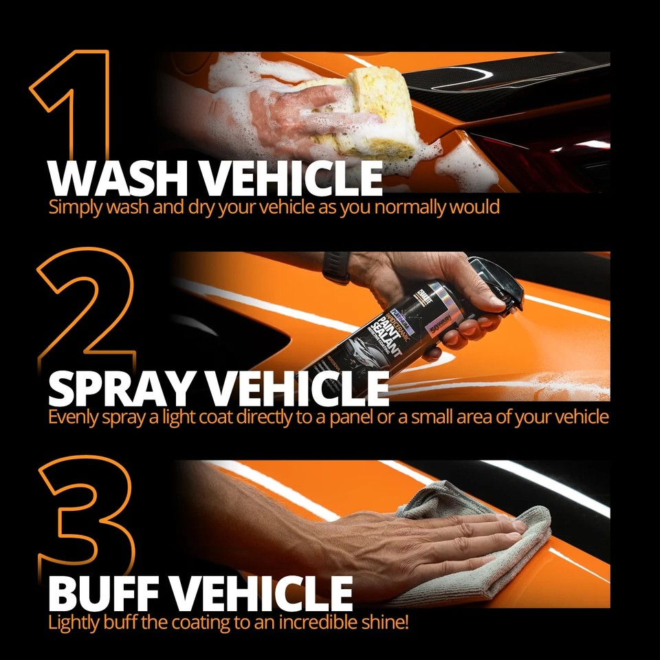 2 pack Ceramic Paint Sealant Kit, High Gloss Protective Coating for ...