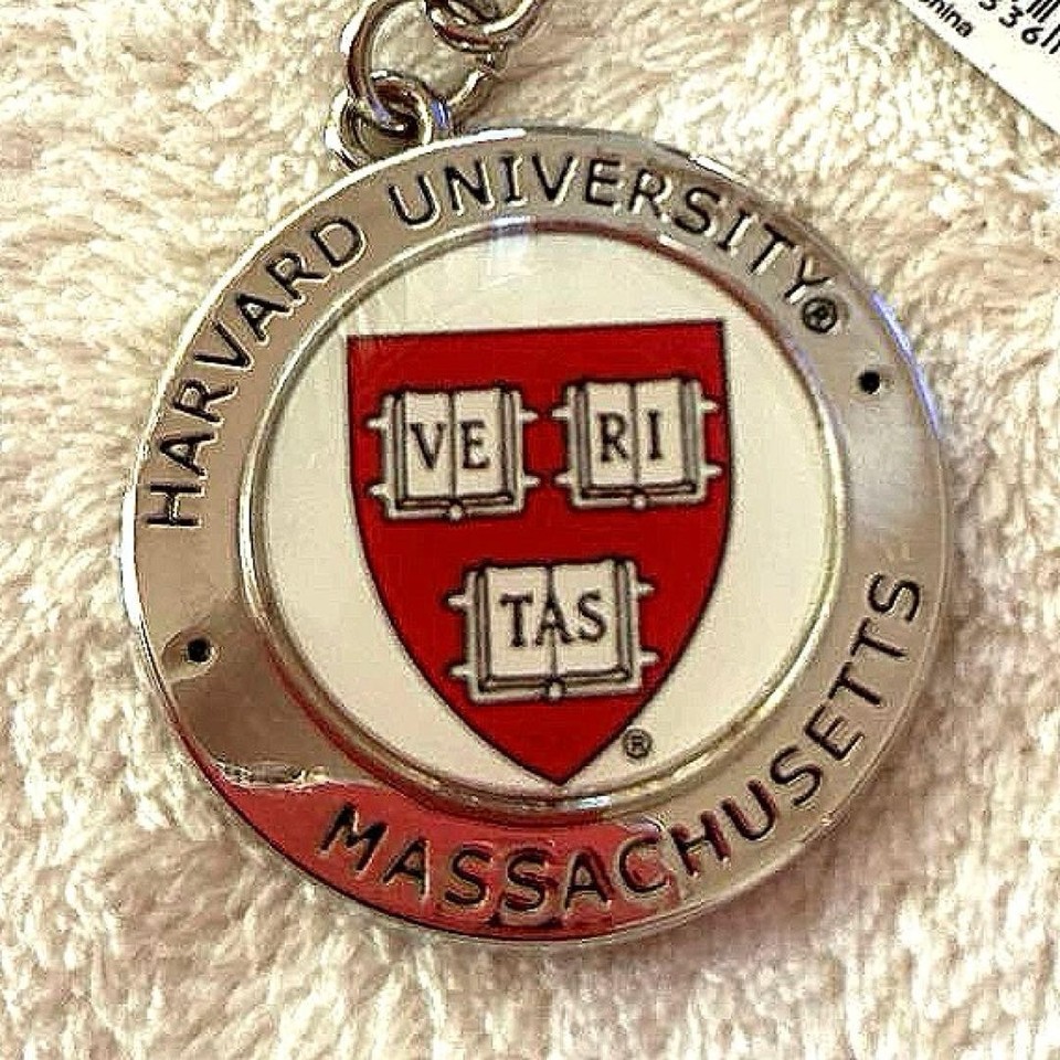 Harvard University Emblem Silver Keychain 4cm | eBay
