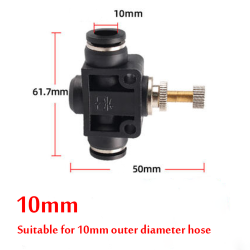 Pneumatic In Line Flow Restrictor Valves Push-in Fittings 4mm - 16mm ...