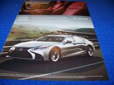 2018 LEXUS LS 500 "RARE FORM.."..1-PAGE SALES AD (390KK) | eBay
