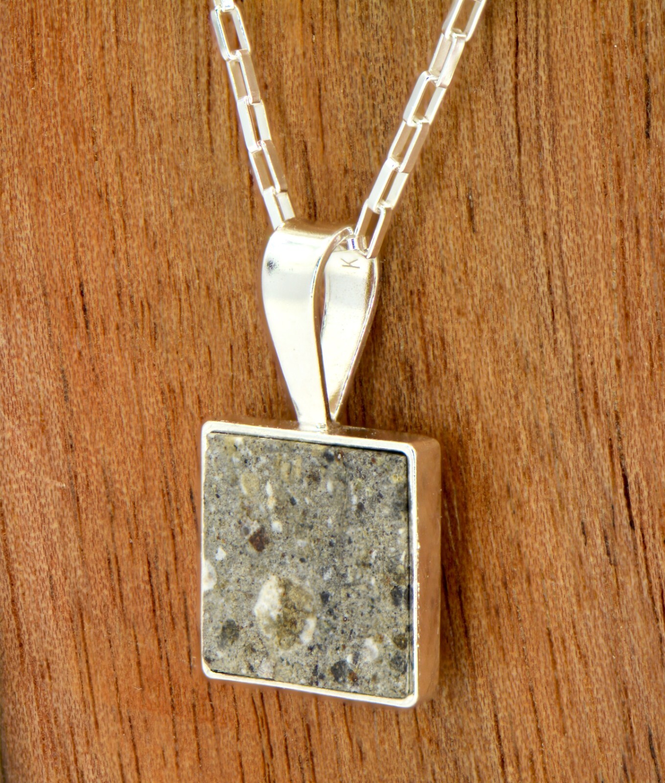 Beautiful Howardite HED Meteorite Pendant I Silver - TOP METEORITE ...