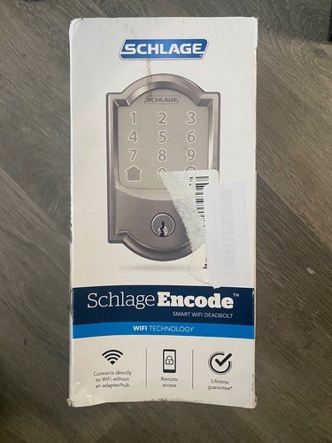 Schlage Encode Smart Deadbolt Lock - Satin Nickel Silver (PARTS OR NOT ...