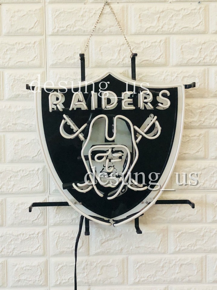 Las Vegas Raiders Lamp Neon Light Sign 24"x20" HD Vivid Printing | eBay