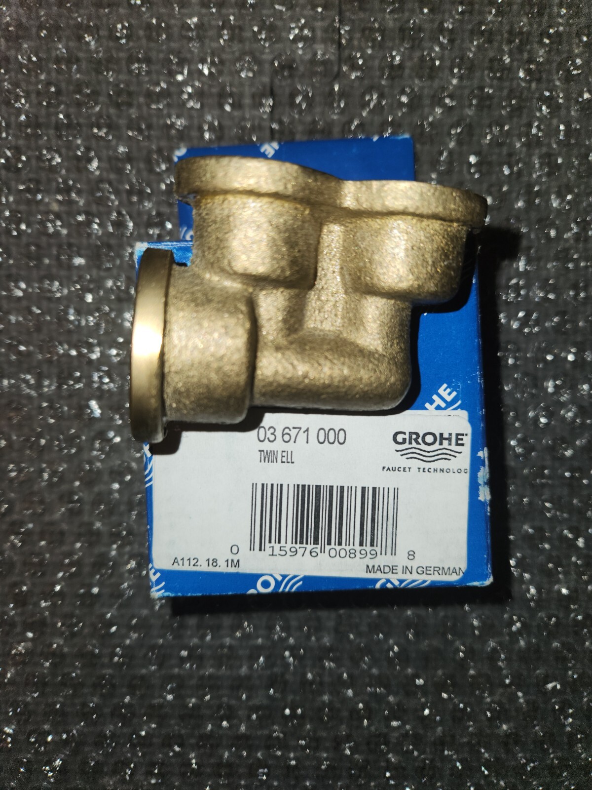 GROHE 03671000 Starlight Chrome Twin Ell for Tub and Shower Combination ...