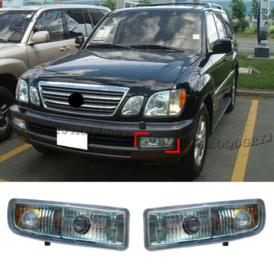 For LEXUS LX470 2003-2007 Front Bumper L&R Fog Light Cover No Bulb Lamp ...