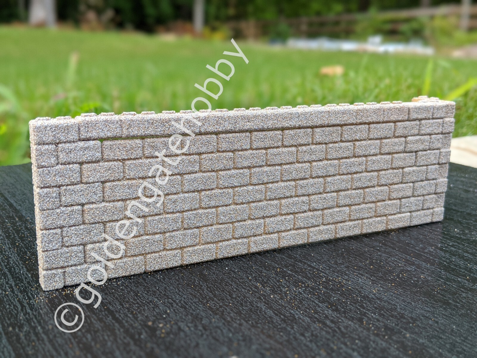 HO Scale Concrete 24x48" Block Flexible Retaining Wall, Modular, In ...