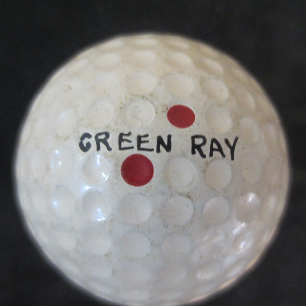 Green Ray Acushnet Red Dots Vintage Golf Ball 1950? | eBay