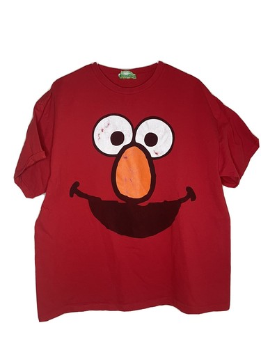 Y2K Early 2000s Elmo Big Print Face, Sesame Street VTG - Gem