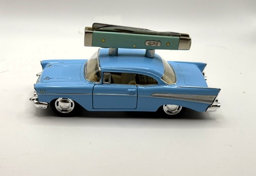 Case Baby Doc Ichthus Seafoam Green G-10 With Die-cAST 57 CHEVY dISPLAY ...