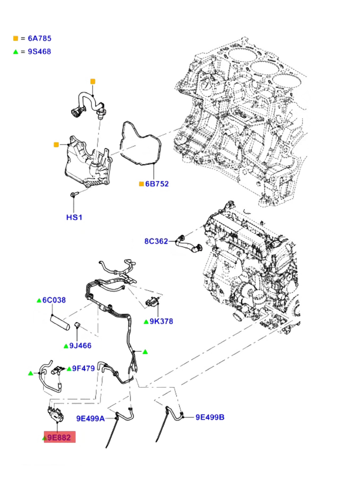 Turbo Boost Pressure Valve Fits for Ford Land Rover CB5E9E822AA ...