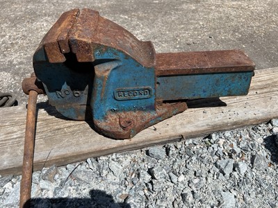 RECORD No.6 LARGE ENGINEERS MECHANICS BENCH VICE Spares Or Repair ...