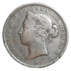 1877 JERSEY QUEEN VICTORIA 1/12 SHILLING OLD BRONZE COIN SHIELD of ARMS ...