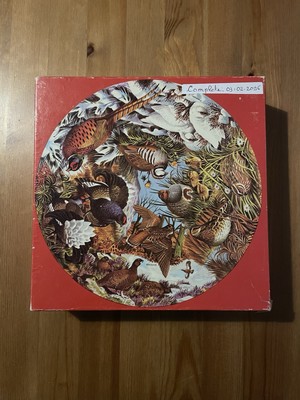 Vintage 1973 Waddingtons Gamebirds 500 Piece Circular Jigsaw Puzzle ...