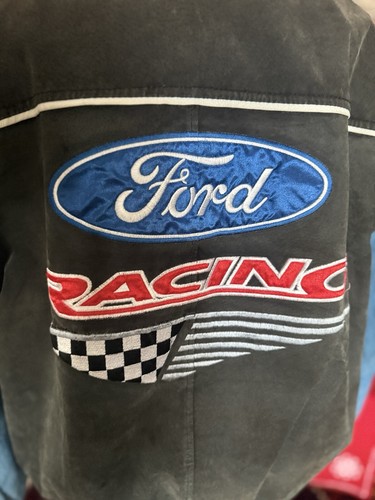 Ford racing jacket leather jacket hard-to-find old clothes super rare ...