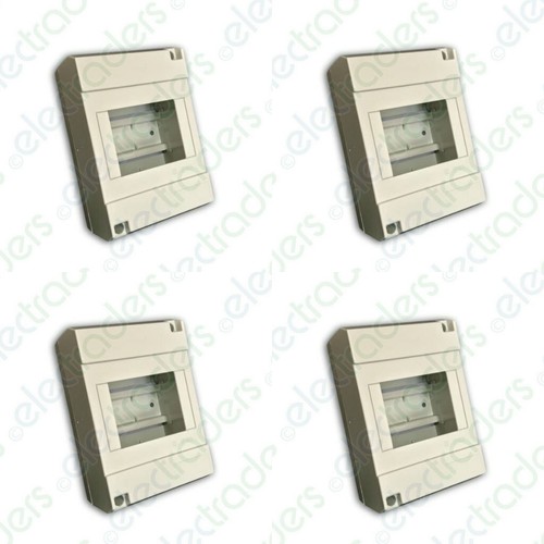 4 x Hellermann Tyton HTCT4 3 / 4 Module Enclosures DIN + rail IP40 All ...