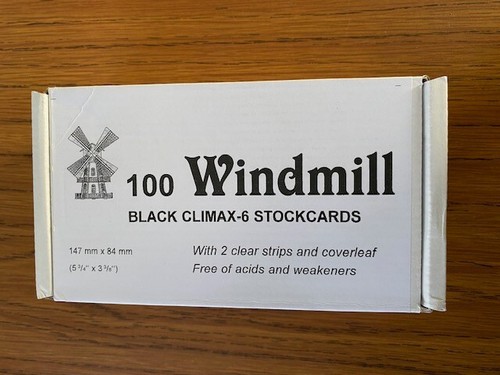 Windmill Climax 6 - 2 Strip Black Stock Cards - Brand New Box of 100 ...
