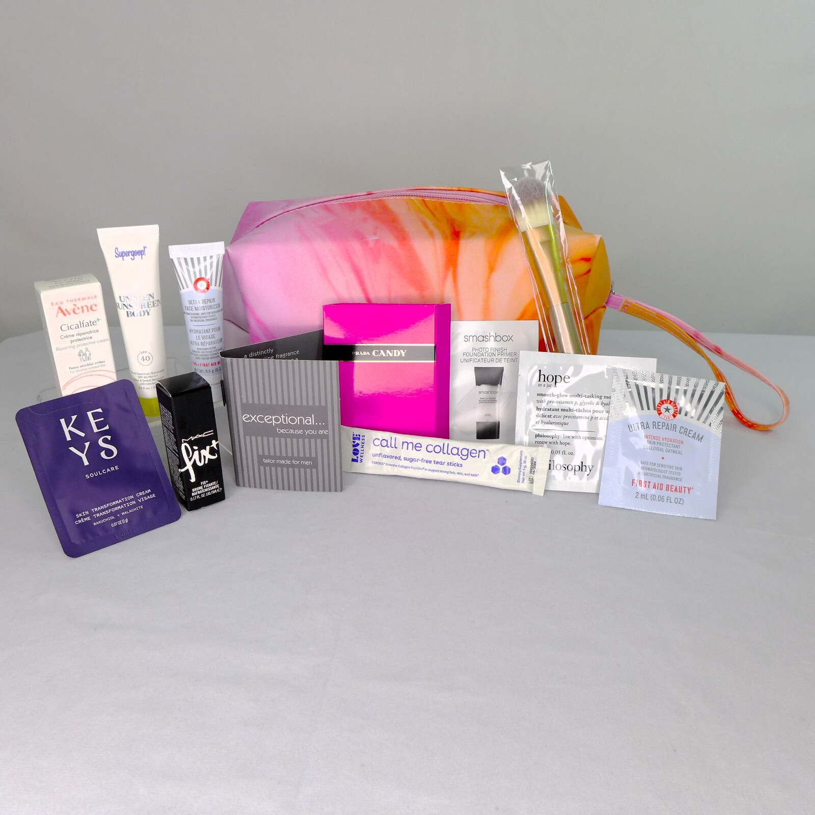 ULTA 12 Pc SAMPLE Set + Large Cosmetic bag Skincare, Fragrance, Makeup ...