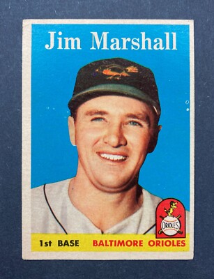 1958 Topps #441 Jim Marshall RC (Baltimore Orioles) ROOKIE! | eBay