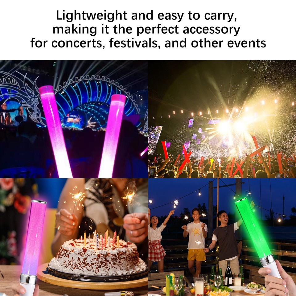 LED Glow Stick Party Stick 15-Color Concert Flashing Light Multicolor ...