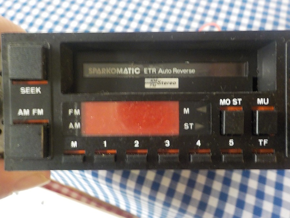 Vintage Sparkomatic AM/FM/Radio Cassette Car Stereo | eBay