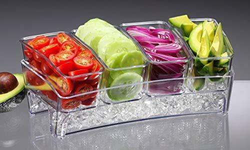 Prodyne Sb6 Condiment Bar on Ice Simply Fill Bottom of Tray for sale ...