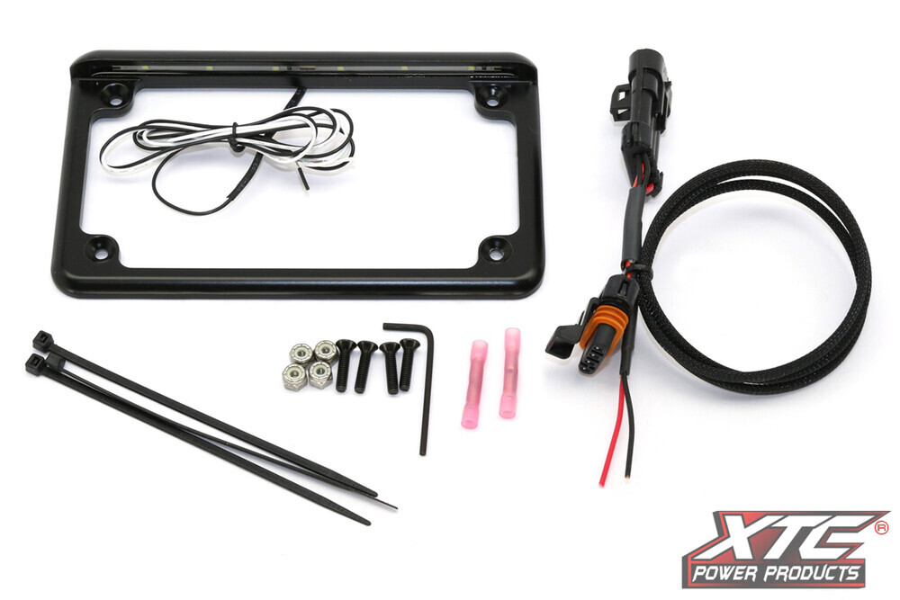 XTC Power Products - LF-6BK-15RZR - License Plate Frame with LED for ...