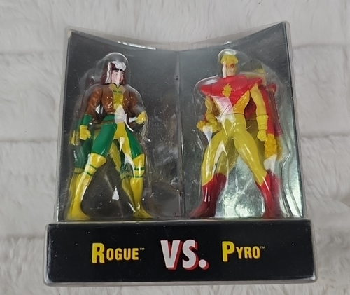 1994 Vintage Toy Biz Marvel X-MEN Steel Mutants Rogue vs Pyro Action ...