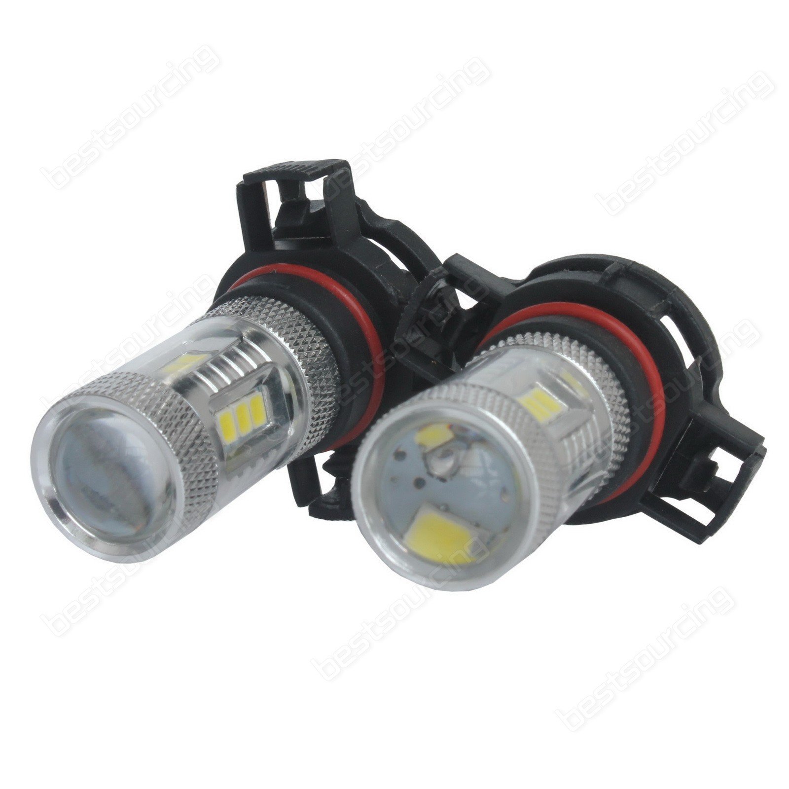 Pair H16 PS19W 5202 15W LED Headlight Fog Daytime Driving Light DRL ...
