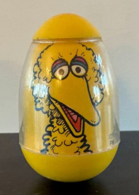 L79 Weebles Wobble BIG BIRD Muppets 1982 TOY vintage Hasbro 2 inches ...